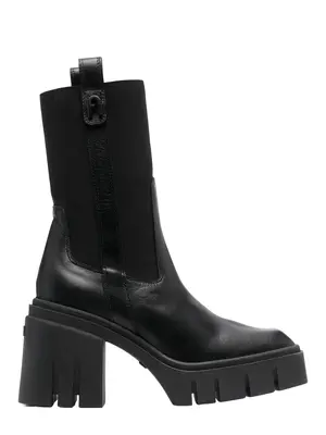 FURLA Furla Ridged 95mm Block-Heel Boots