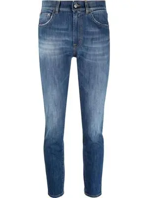 DONDUP Slim-cut Cropped Jeans - Blue