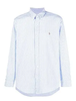 POLO RALPH LAUREN Embroidered-pony Striped Shirt