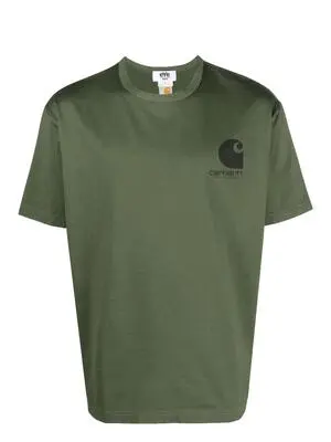 Junya Watanabe Logo-print Cotton T-shirt - Green