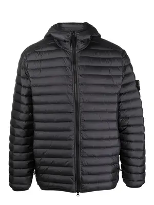 Stone Island Quilted Down Jacket - Black