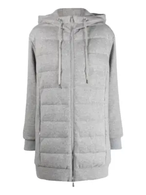 ELEVENTY Eleventy Bimateric Feather-Down Cashmere Padded Coat