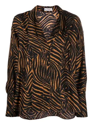 ALBERTO BIANI Alberto Biani Animal-Print Blouse