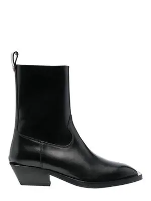 AeydĒ Tapered-heel Ankle Boots - Black