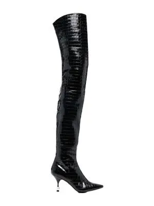 Giambattista Valli Over-the-knee Stiletto Boots - Black