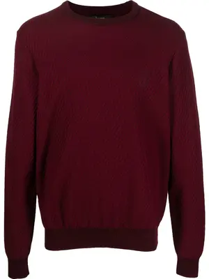 BILLIONAIRE Round-neck Knit Jumper - Red