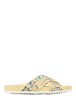 MADISON.MAISON Crossover Strap Sandals - Yellow