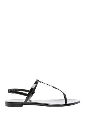 Saint Laurent Cassandra Sandals - Black