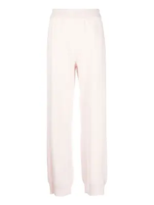 BARRIE Tapered-leg Cashmere Trousers - Pink