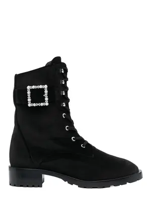 STUART WEITZMAN Stuart Weitzman 40mm Buckle-Fastening Lace-Up Boots
