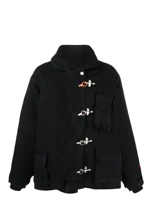 Heron Preston Toggle-fastening Canvas Jacket - Black