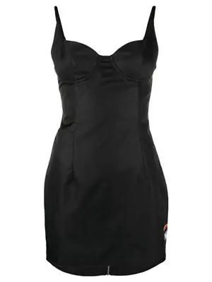 Heron Preston Satin Corset Mini Dress - Black