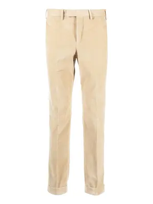 PT TORINO Slim-cut Corduroy Trousers - Neutrals