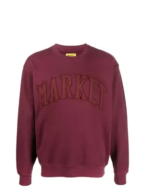 MARKET Logo-embroidered Sweatshirt - Red