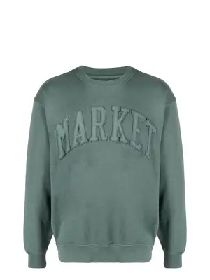 MARKET Embroidered-logo Sweatshirt - Green