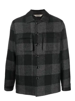 ASPESI Check-pattern Shirt Jacket