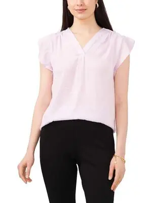 Chaus Flutter Sleeve Blouse - Corsage Pink