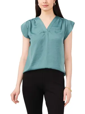 Chaus Chaus Flutter Sleeve Blouse Florence Green