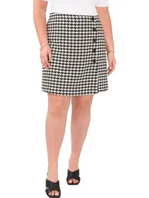 VINCE CAMUTO Vince Camuto Houndstooth Miniskirt