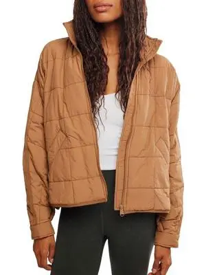 Free People Pippa Packable Puffer Jacket - Twig