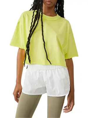 Free People Free People Movement Inspire Cotton T-Shirt Highlighter