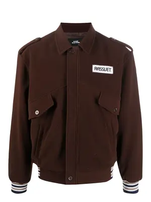 RASSVET Logo Patch Jacket - Brown