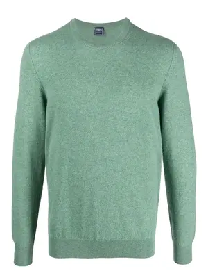 Fedeli Fine Knit Cashmere Jumper - Green