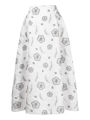 SHIATZY CHEN SHIATZY CHEN Quilted Jacquard A-Line Skirt