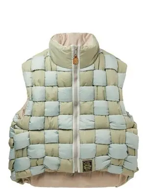 Kapital Reversible Quilted Gilet - Green