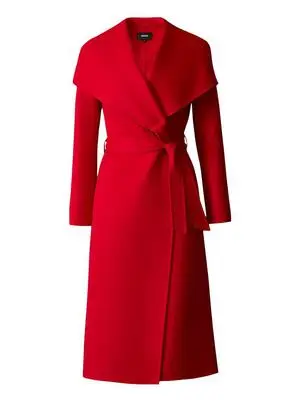 Mackage Mai-cn Double-face Wool Wrap Coat - Lava