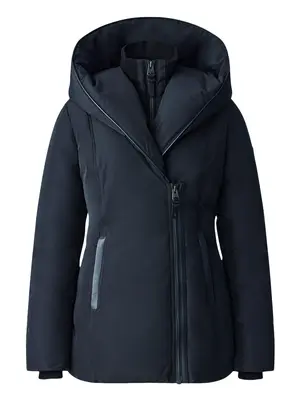 Mackage Adali-nfr Down Coat With Signature Collar - Black