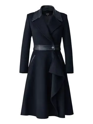 Mackage ROSE 2-in-1 Double-Face Wool Coat Black