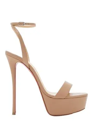 CHRISTIAN LOUBOUTIN Loubi Queen Alta 150mm Platform Sandals - Neutral