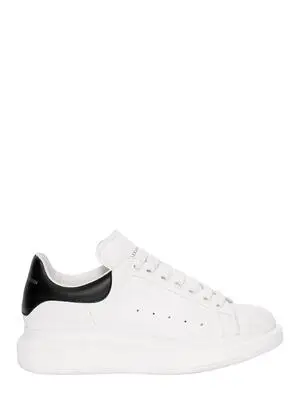 Alexander McQueen Leather Oversized Sneakers - White
