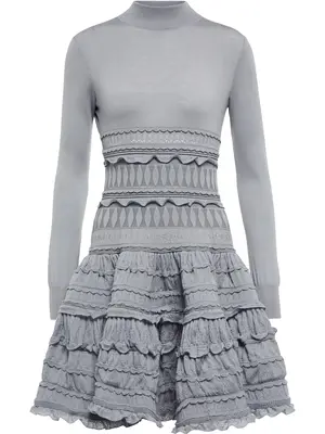 Alaïa Crinoline Mini Dress - Grey