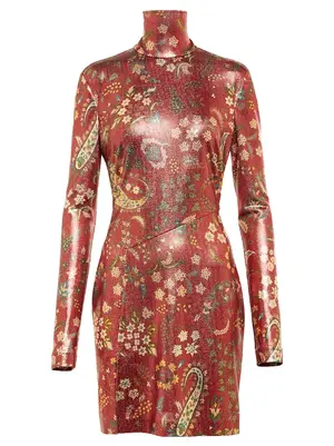 Etro Paisley Print Minidress - Multicoloured