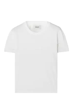 Khaite Emmylou Cotton-jersey T-shirt - White
