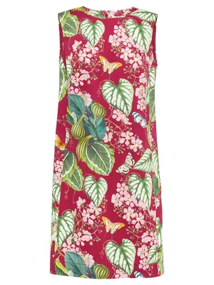 Oscar De La Renta Floral Mini Dress - Multicoloured