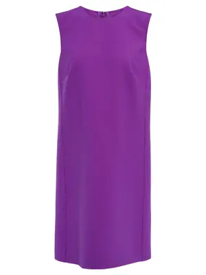 Oscar De La Renta Oscar De La Renta Wool-Blend Mini Dress Red