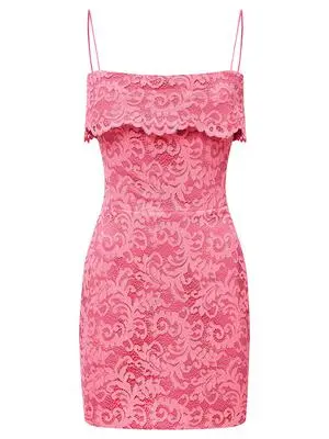 RASARIO Lace Mini Dress - Pink