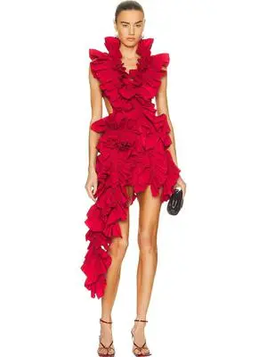AKNVAS Olive Mini Dress - Red