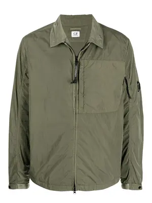 C.P. COMPANY Lens Detail Zipped Jacket - Green