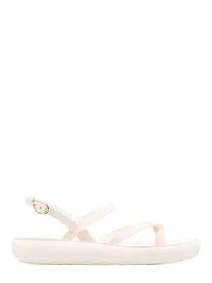 ANCIENT GREEK SANDALS Crossover-strap Leather Sandals - White