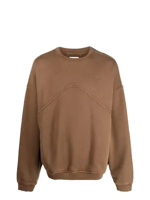 Rhude Logo-embroidered Oversize Jumper - Brown