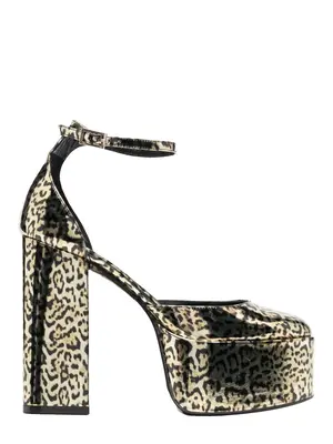 Paris Texas 130mm Leopard-print Pumps - Brown