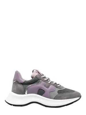 Hogan Panelled Lace-up Sneakers - Grey