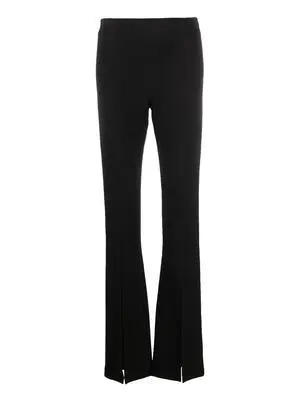 Amen Slit High-waisted Trousers - Black
