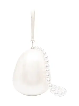 Simone Rocha Egg Faux Pearl Tote - Neutrals