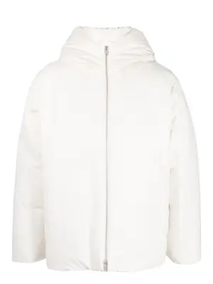 JIL SANDER Hooded Padded Jacket - Neutrals