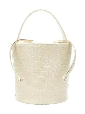 STUDIO CHOFAKIAN Croco Bucket Bag - Neutrals